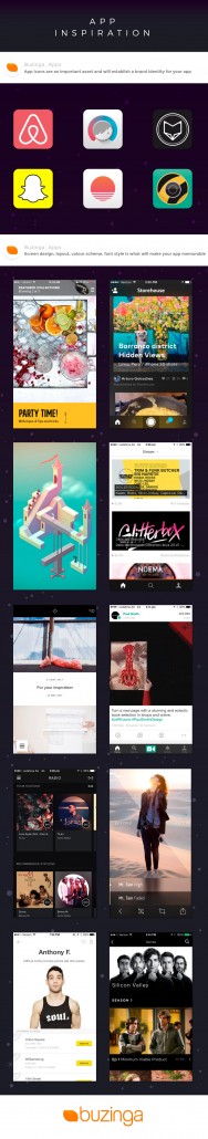 Infographic: Mobile App UI Design Inspiration | Buzinga